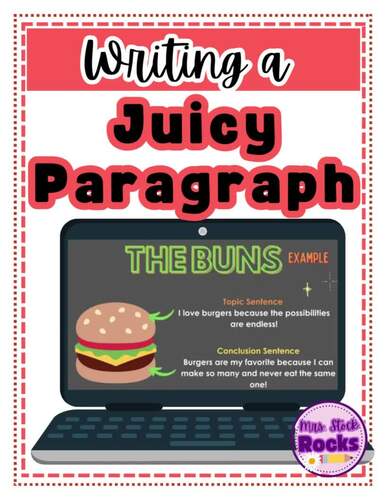 Writing a Juicy Paragraph Lesson Slides by Mrs Stock Rocks | TPT
