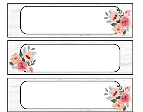 Farmhouse Florals Editable Classroom Decor Bundle by Kirsti Yoder