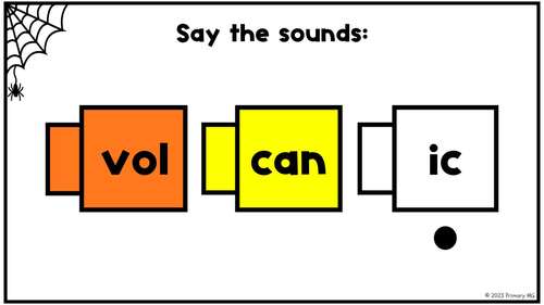 Halloween Decoding Multisyllabic Words | Digital Word Attack | Closed ...