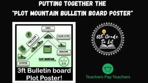 Plot Mountain Bulletin Board Poster (Color & Black/White) by 6thGradeSoLit