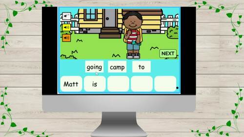 Sentence Building Spring (Boom Cards with Audio) by Living and Loving ...