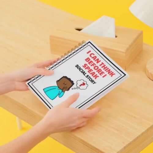 Think It Or Say It Social Story W/ Poster & Reflection Sheet Self ...