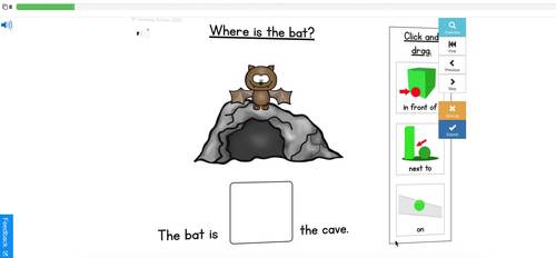 Bat Prepositions Speech Therapy Halloween Boom Cards by Teaching Autism