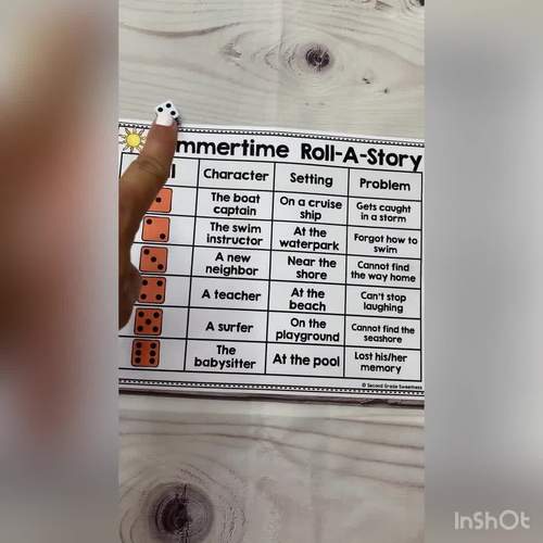 Back to School Writing | Back to School Roll-A-Story by Sunshine and ...