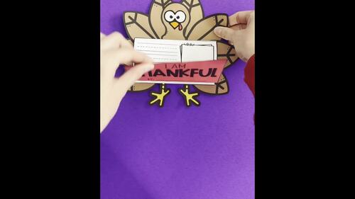 Thankful Turkeys | Turkey Writing Craft | Thanksgiving Activity | TPT