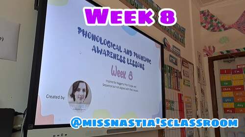 Phonological & Phonemic Awareness Interactive Lessons for Beginners/Week 8