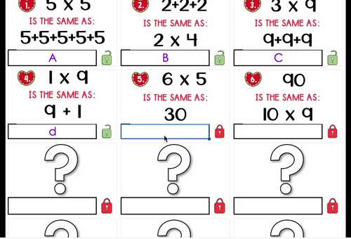 Valentine's Day Math Arrays & Repeated Addition | Digital Resource