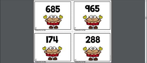 Odd and Even Numbers Thanksgiving Math November Center Activity 1st 2nd ...