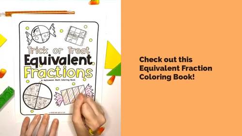 Halloween Equivalent Fraction Coloring Pages by Doodles and Digits