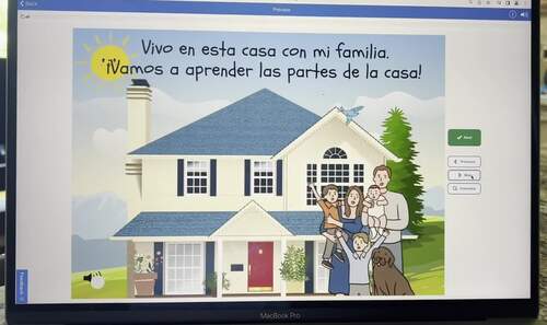 "MI CASA" (MY HOUSE Spanish BOOM CARDS with Animations & Audio!)