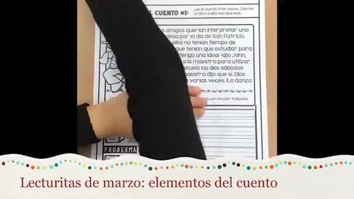 March Reading Comprehension in Spanish Comprensión Lectura Marzo