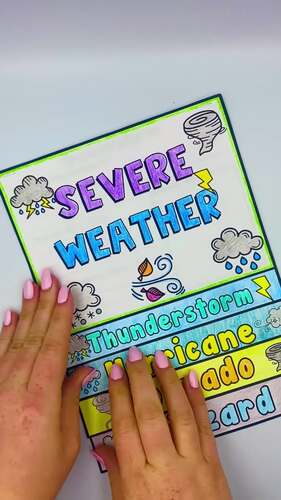 Severe Weather Flipbook | Severe Weather Research | 5 Flipbooks | TPT