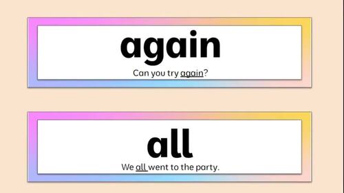 Sight Words Flashcards 120+ words | Editable Google Slides | TPT