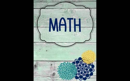 Vintage Peony Binder Covers and Spines by Britany B | TPT