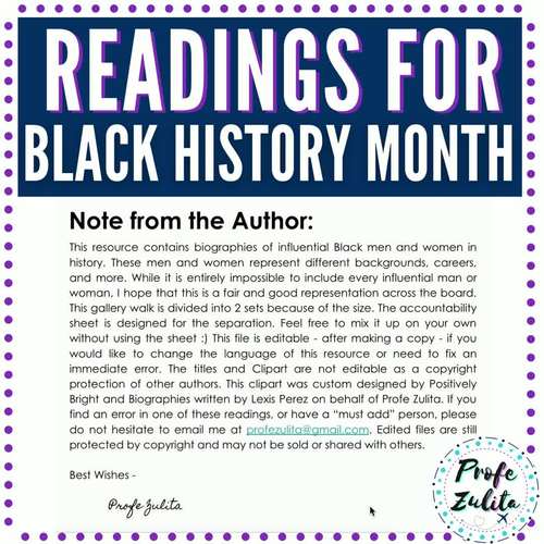 16 Spanish Black History Month Activity Readings Biographies for ...