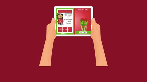 Comparing Three Digit Numbers 2.NBT.4 Christmas Theme by Elementary Expert