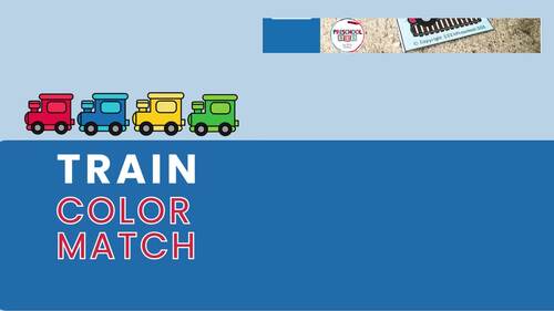 Preschool Math Game Ideas - TRAIN COLOR MATCHING GAMES by Preschool SOS