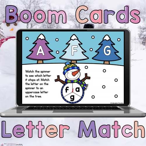 Winter Alphabet Activities Letter Recognition Game Boom Cards | TPT