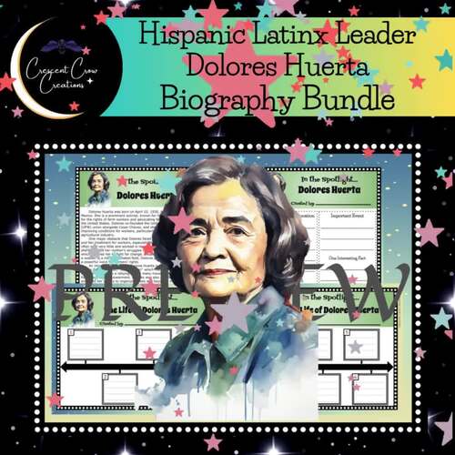 Dolores Huerta Hispanic Latinx Research| Bio, Graphic Organizer ...