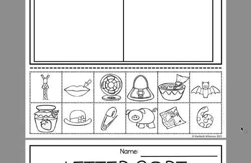 Middle Sound Sort - Cut & Paste (Amplify CKLA aligned) by Maribeth ...