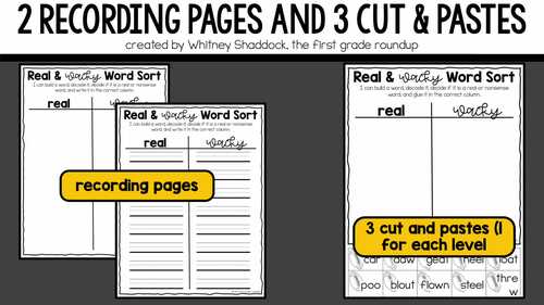 Nonsense Word Fluency Practice with Word Work Activities and Games for ...