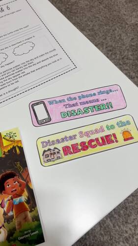 Disaster Squad Wildfire Rescue Novel Study | Questions, Craft, Bookmarks