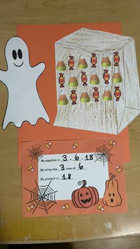 Math Craft, Trick-or-Treat Arrays, Candy, Math, Fun Activities ...