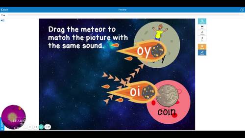 oi and oy Diphthongs Space Theme on Boom Cards™ by Augment HS | TPT