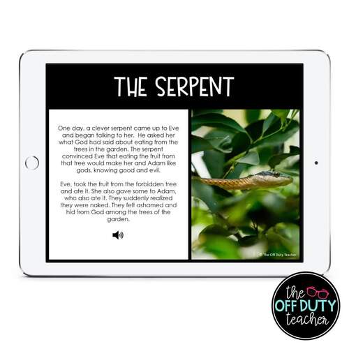 Adam and Eve Bible Story Digital Activities Resource (Google Slides ...