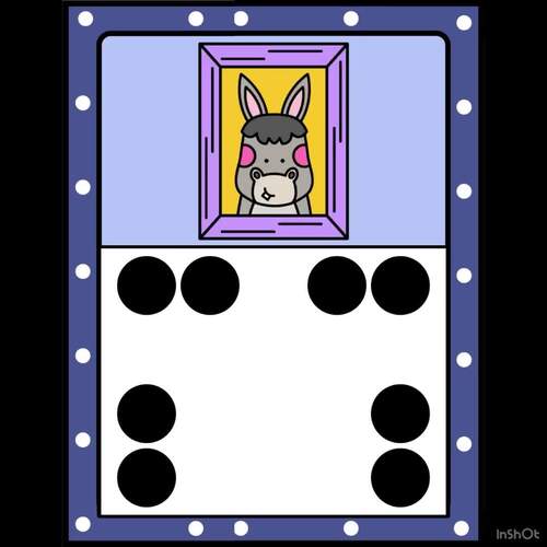 Number Talks—Subitizing Dots up to 20 Animal Theme Math Talk Cardsx