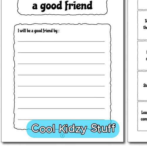 How To Be A Good Friend Activity, International Friendship Day Back to ...