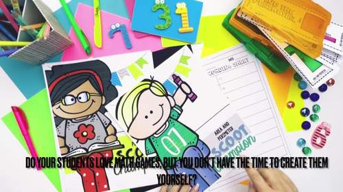 Area & Perimeter of Rectangles & Irregular Shapes Math Game | Print ...