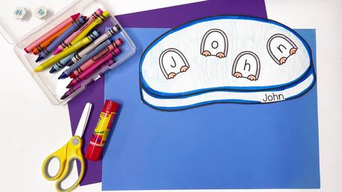 Winter Craft Bundle Editable Name Crafts by Preschool Packets | TPT