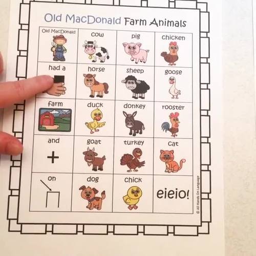 Old MacDonald Story Board, Interactive Book Farm Animals, Wh?, Speech ...