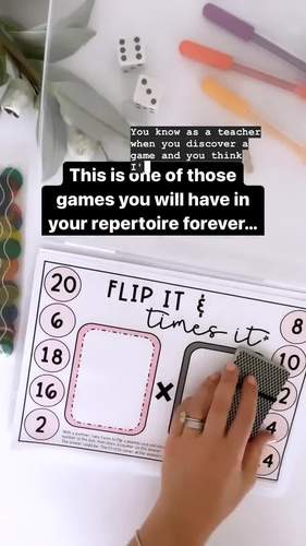 Multiplication fluency games / Times table flip it x2-x12 | TPT