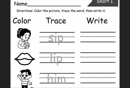 CVC Short I Worksheets | No Prep Phonics Activities | Centers, Bellringers