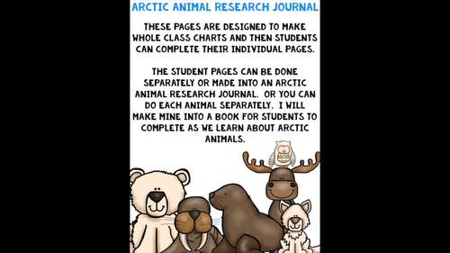 Arctic Animals: A Research and Writing Project PLUS Centers! | TPT
