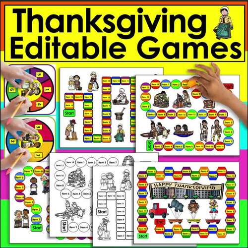 Thanksgiving BUNDLE: Mini Books, Editable Games, Poems, PPT, Add ...
