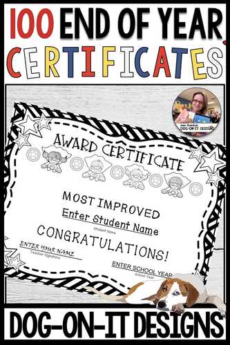 Superhero End of Year Editable Awards Student Award Certificates