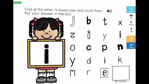 Letter of the Week I (Boom Cards™) by Miss Faleena | TPT