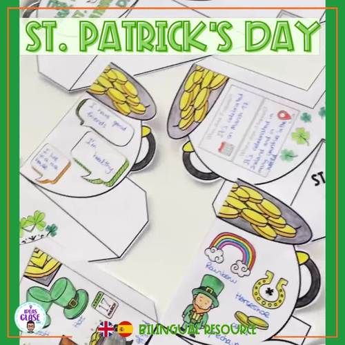 St Patrick's Day craft - bilingual resource. Symbols, I'm lucky, fun ...