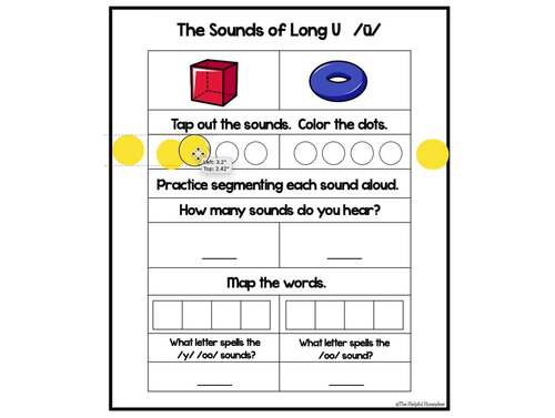 Interactive Phonics - Long U Sounds and Spellings - Printables & Digital