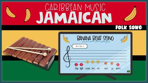 Caribbean Music Lesson - Jamaican "Day-O" for barred instruments
