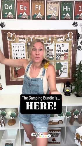 Camping Classroom Decor Bundle | Camping Classroom Theme | TPT