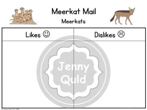 Meerkat Mail Book Study- Print & Go Literacy & Letter Writing Activities