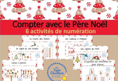 6 activités de numération - 6 counting activities- Christmas | TPT