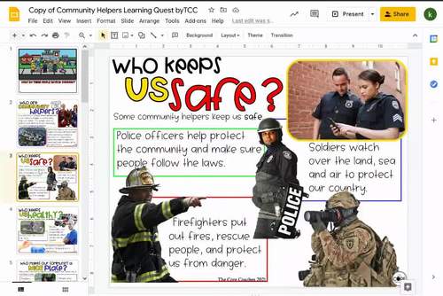 Community Helpers Independent Work - Print & Digital Activities ...