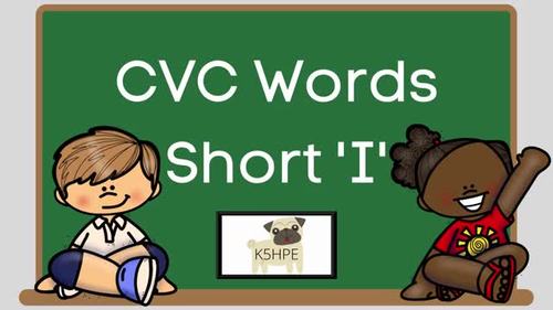 CVC Words, Short I, Video and Slides, eBook, Phonics Practice Reading