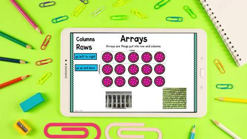 Arrays - Repeated Addition 2nd Grade Math Digital Mini Lesson 2.OA.C.4