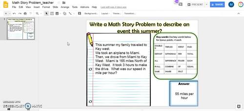 Digital Activity: Math Story Problem by Math Made Modern | TPT